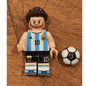 Toys | Lionel Messi Minifigure Argentina World Cup Fits Wlego Inter ...